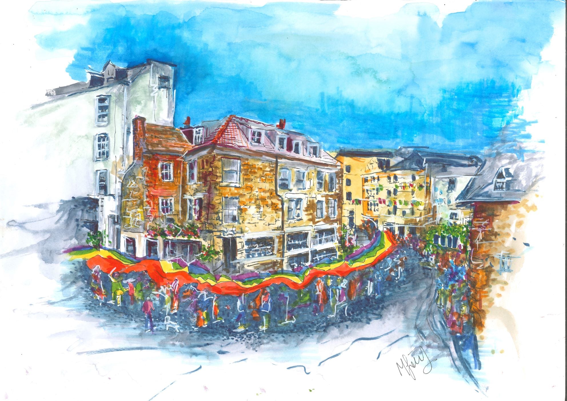 Pride March Landscape - Prints – Piccalillidesigns